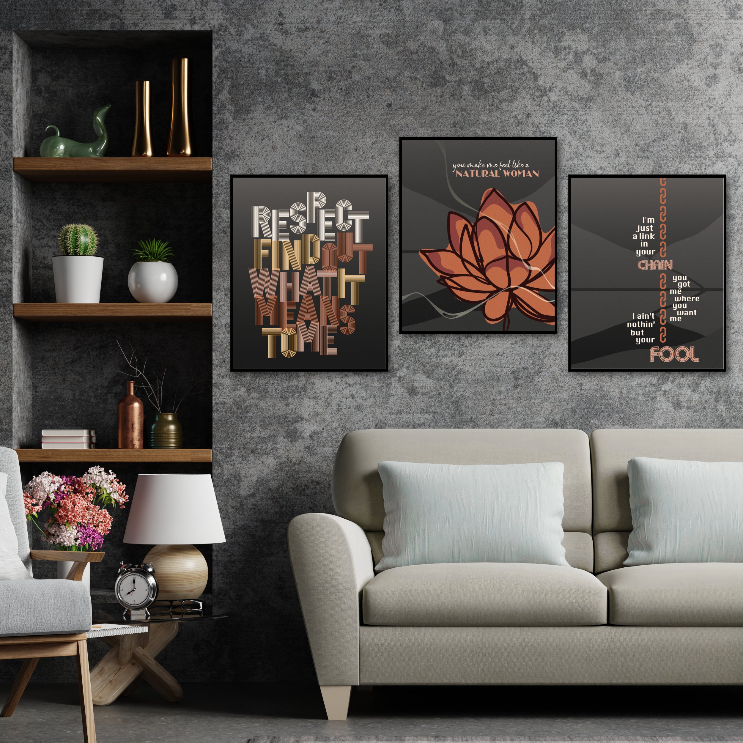 Aretha Franklin – Song Lyrics Art
