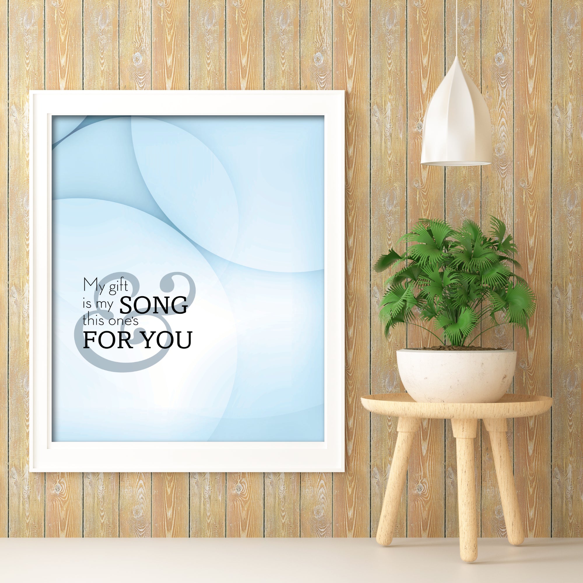 Song Lyric Wall Art Decor - Pop Rock Music Quote - Classic Rock Tunes ...