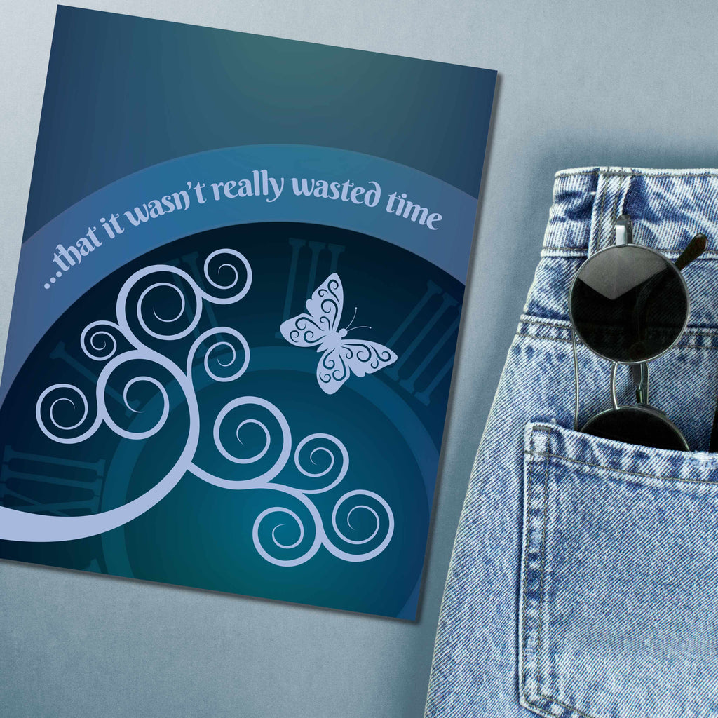 Wasted Time by the Eagles - Song Lyric Modern Art Print – Song Lyrics Art