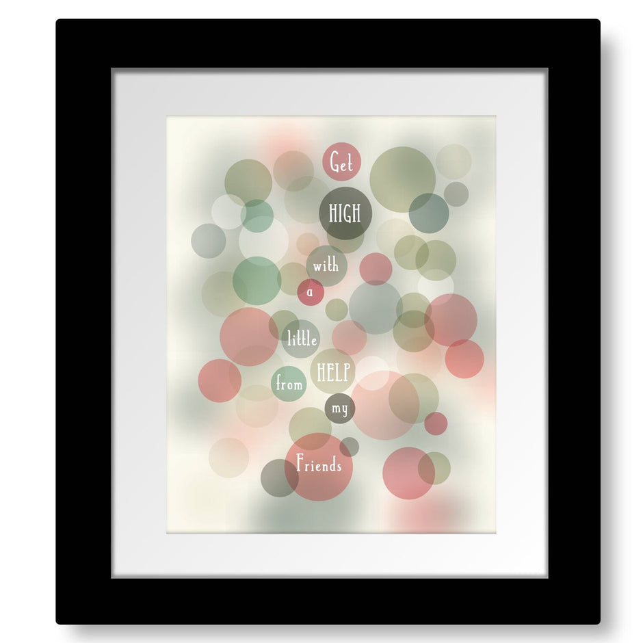80s Music – Song Lyrics Art